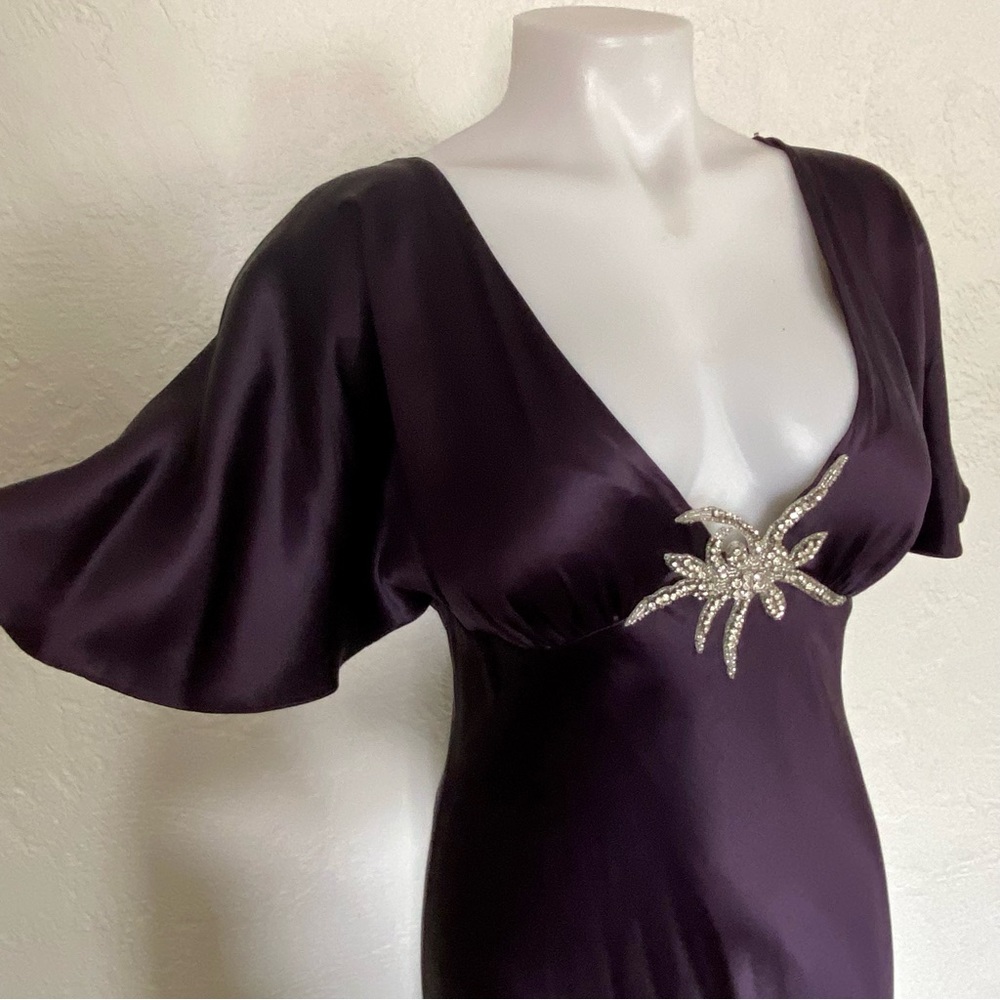 Stunning Niteline Silk Gala Prom Dress Purple 8 - Gem